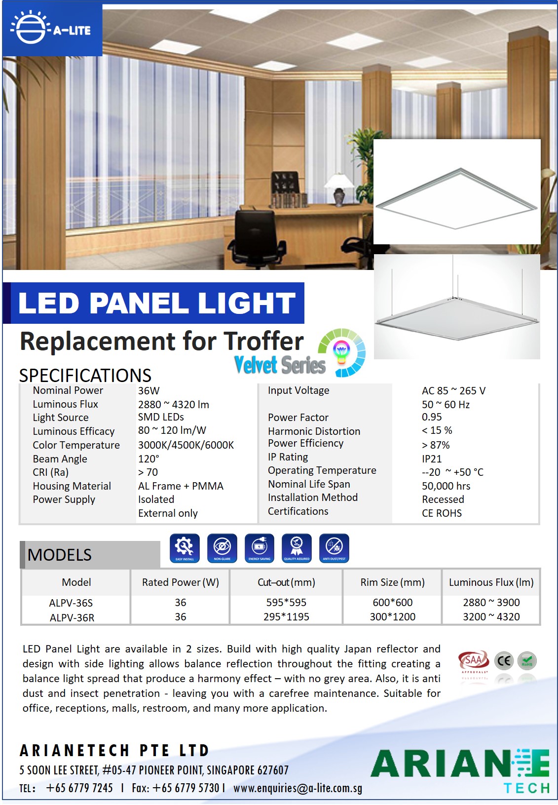 A-LITE LED PANEL LIGHT