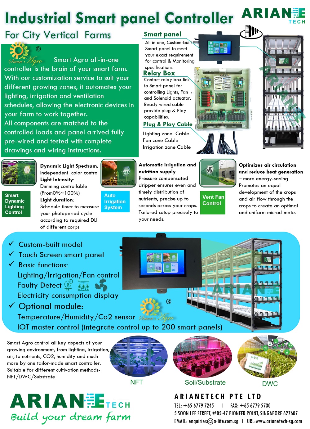 Smart Agro Industrial Smart Panel Controller-Optional IOT INTEGRATED ...