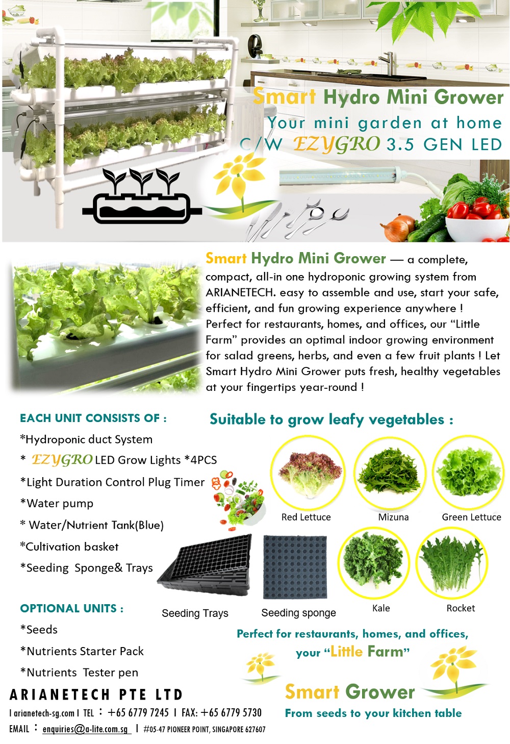 SMARTAGRO Corps Indoor Cultivation Kit Your balcony garden