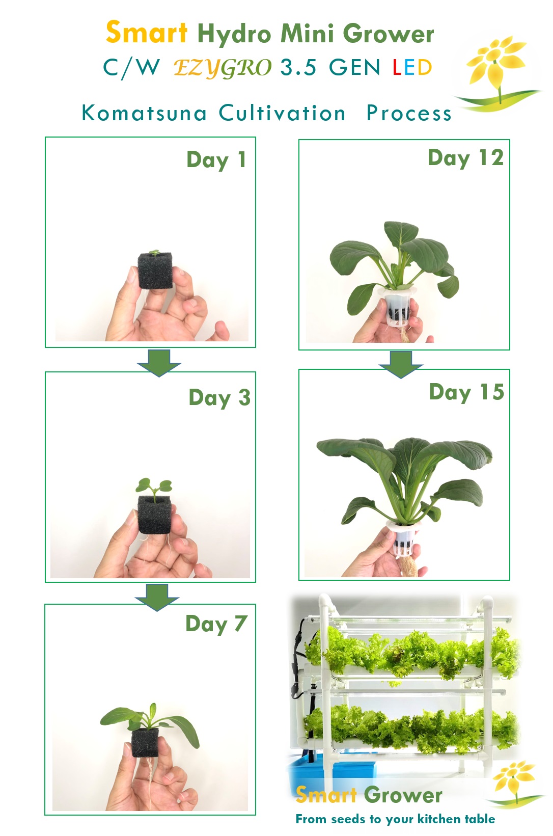 SMARTAGRO Corps Indoor Cultivation Kit Your balcony garden